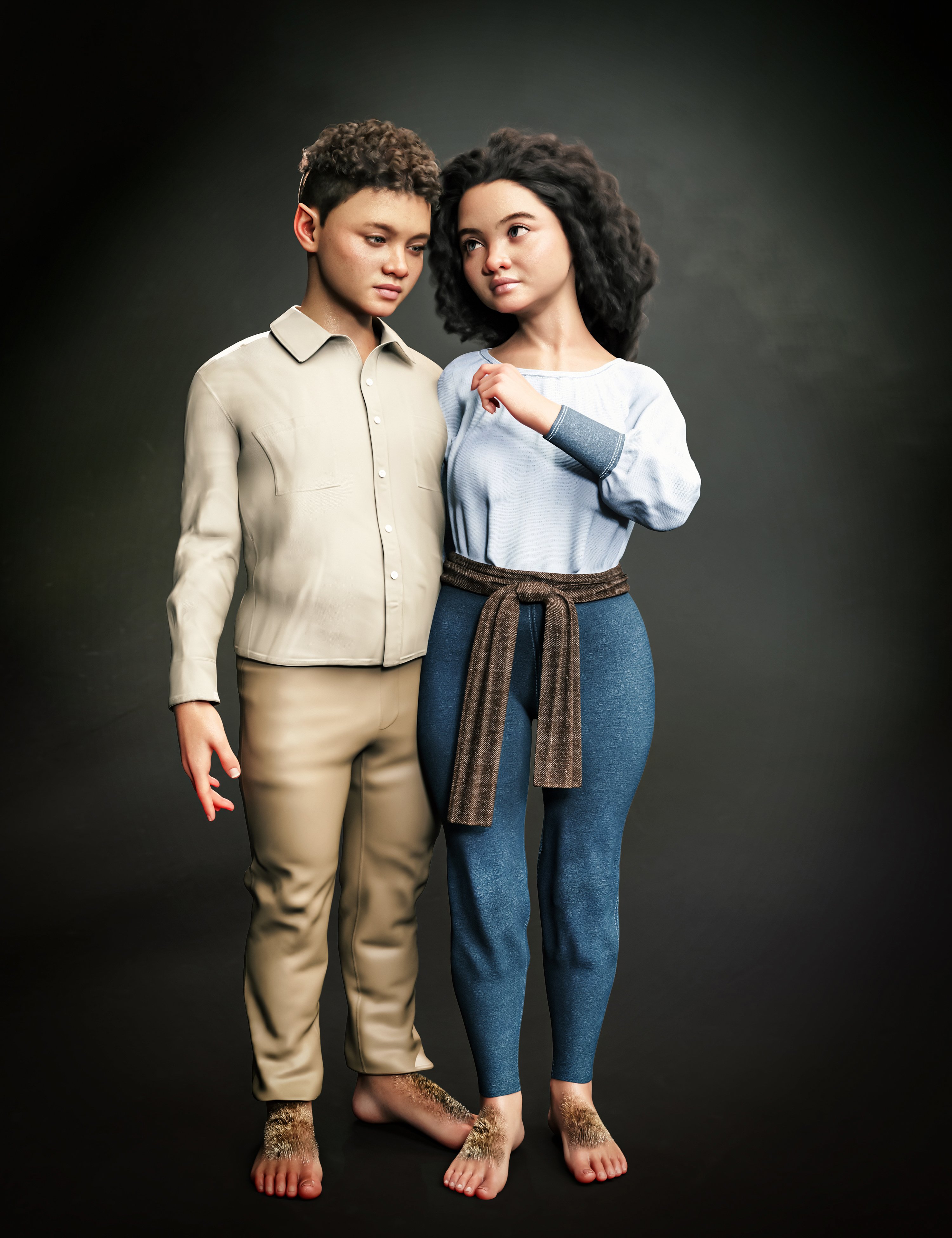 EMS3D Halflings: Bixie and Brixim Tinkerbits HD Add Ons | Daz 3D