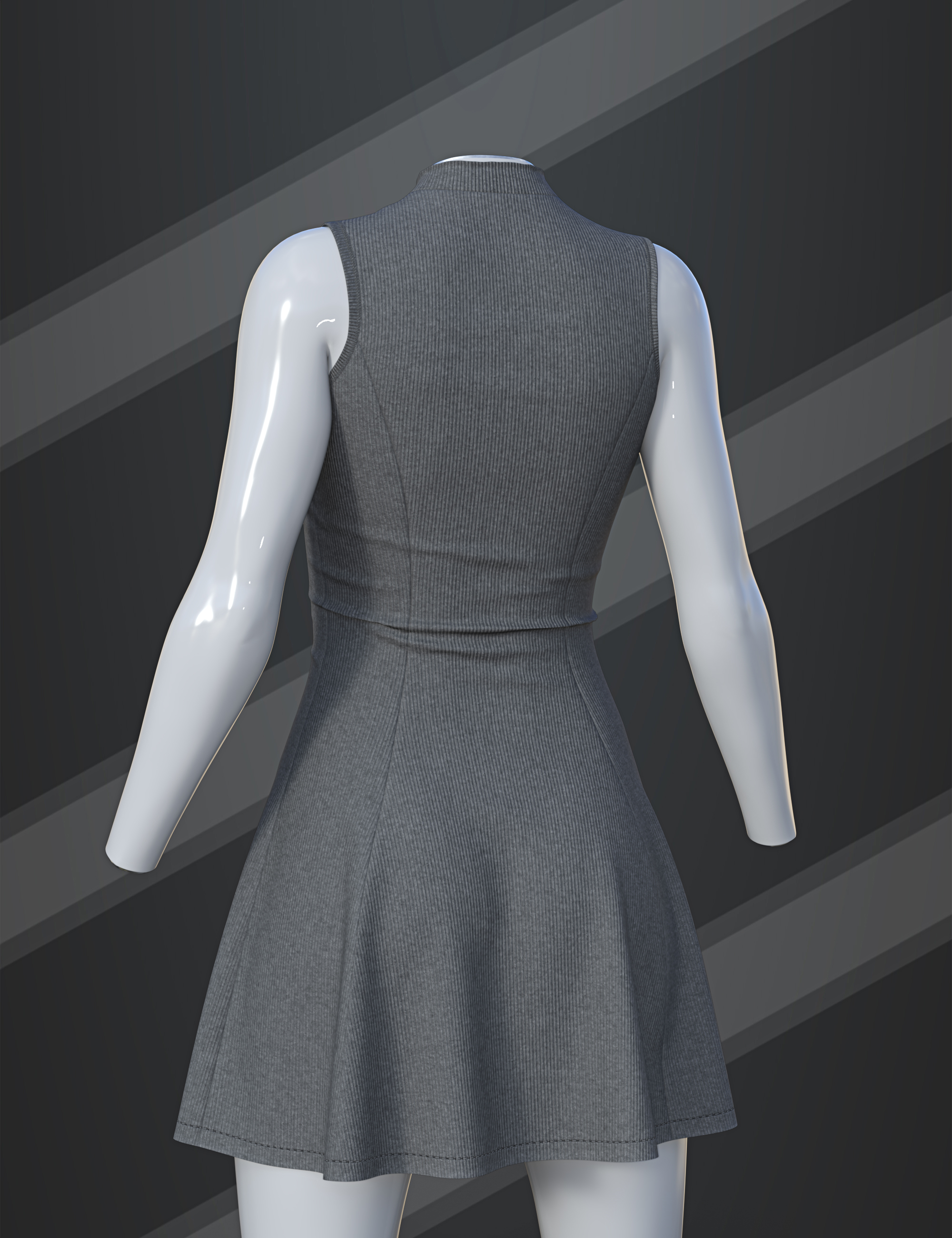dForce SU Knit Dress for Genesis 9, 8.1, and 8 Female | Daz 3D