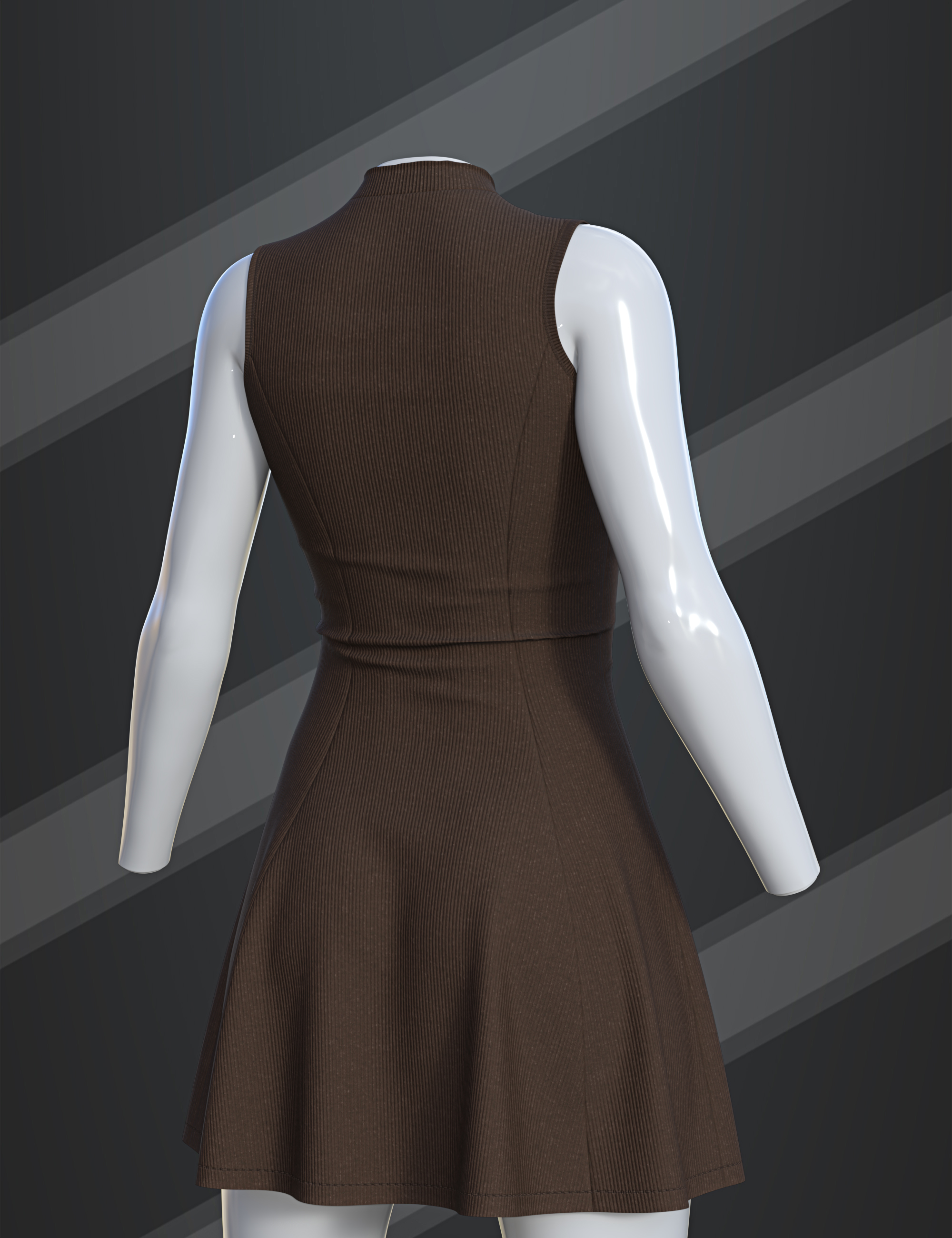 dForce SU Knit Dress for Genesis 9, 8.1, and 8 Female | Daz 3D