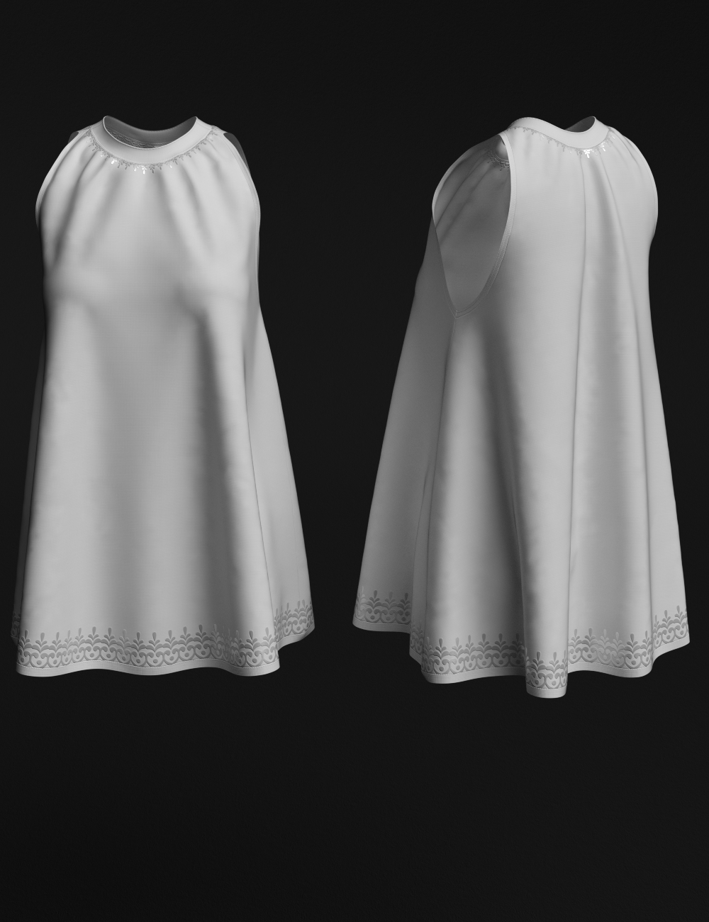 dForce Simply Dress for Genesis 9 | Daz 3D