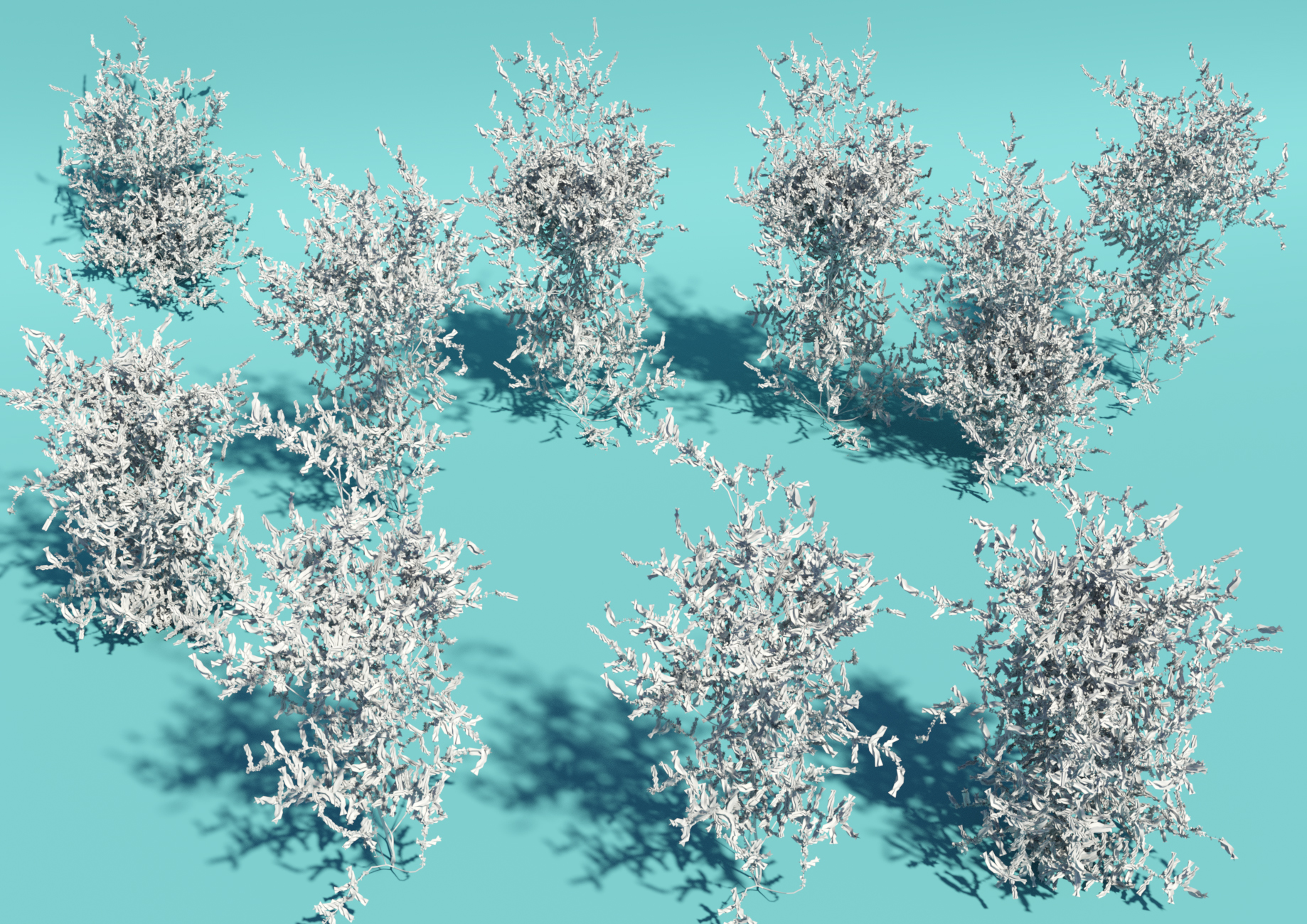 Hedgerow Kit - Wild Hawthorne Hedges Base | Daz 3D