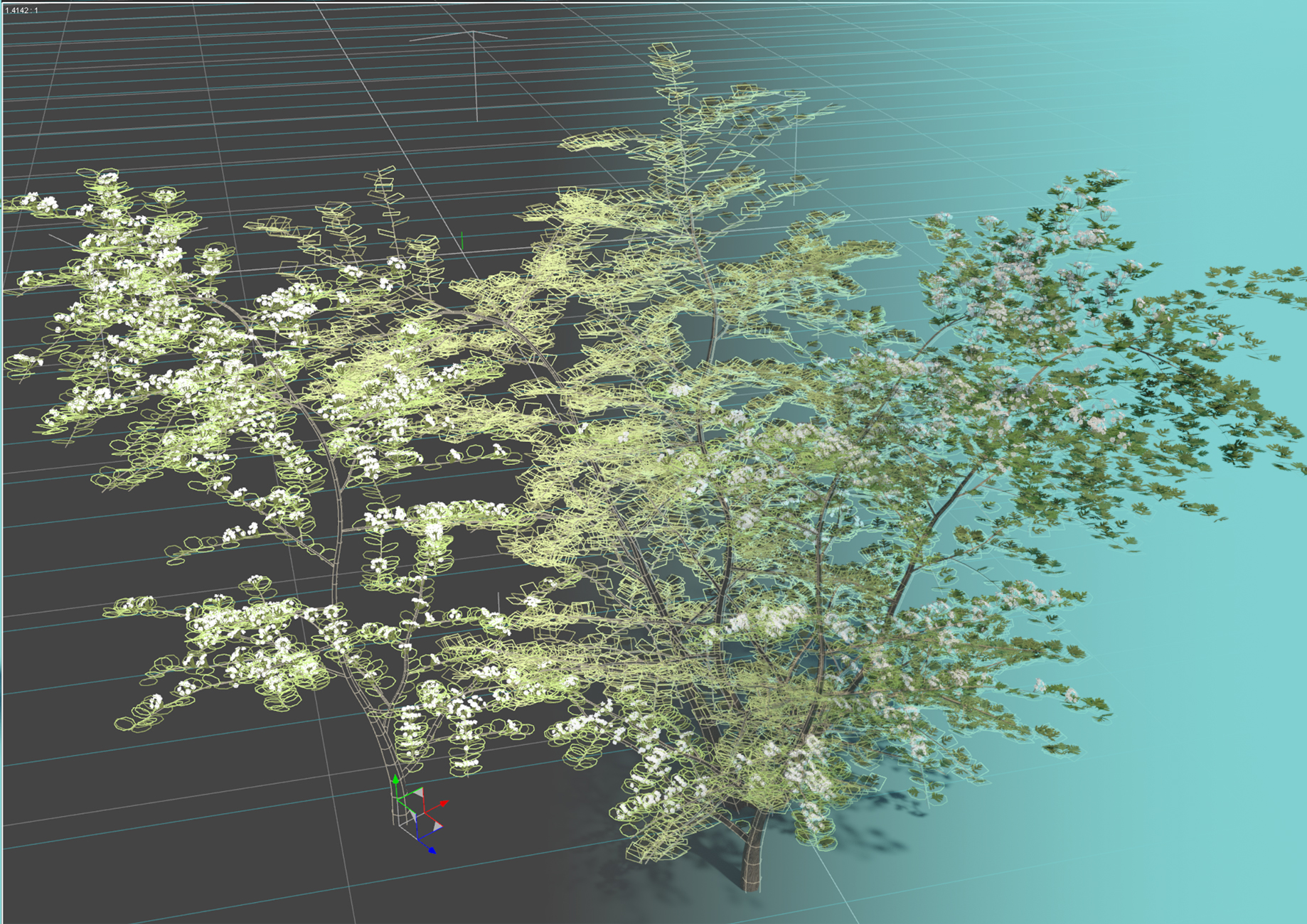 Hedgerow Kit - Wild Hawthorne Hedges Base | Daz 3D
