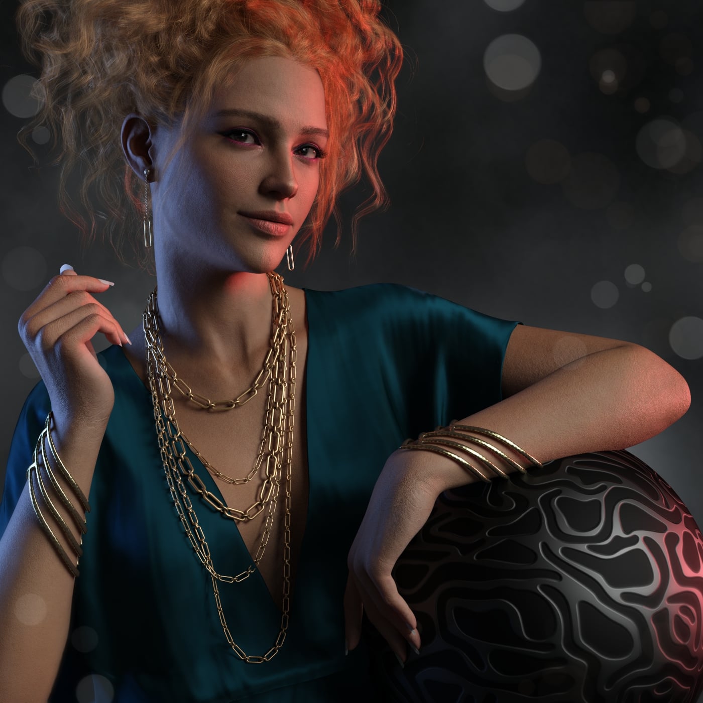 FK dForce Luxe Chains for Genesis 8, 8.1 and 9 Volume 2 | Daz 3D