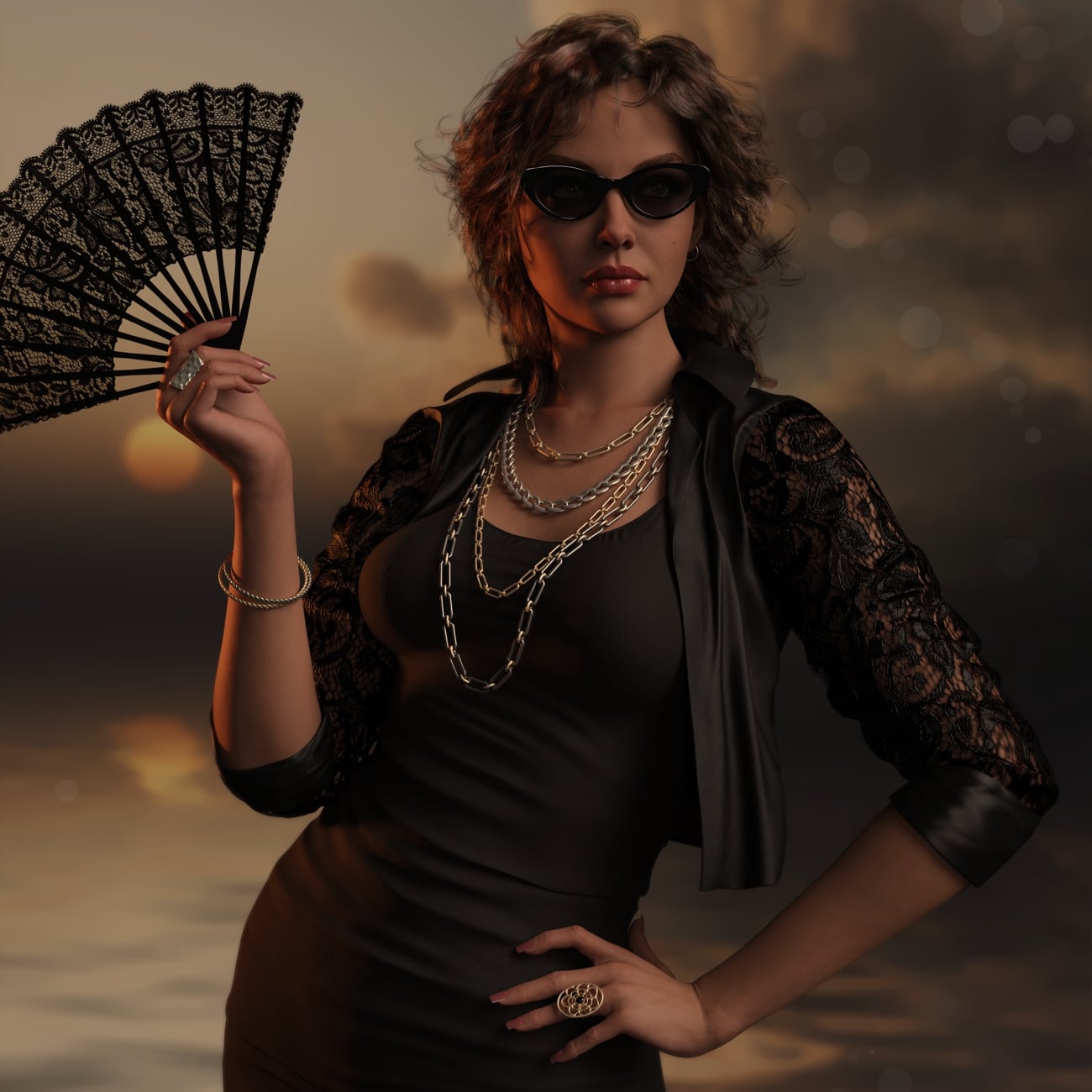 FK dForce Luxe Chains for Genesis 8, 8.1 and 9 BUNDLE | Daz 3D