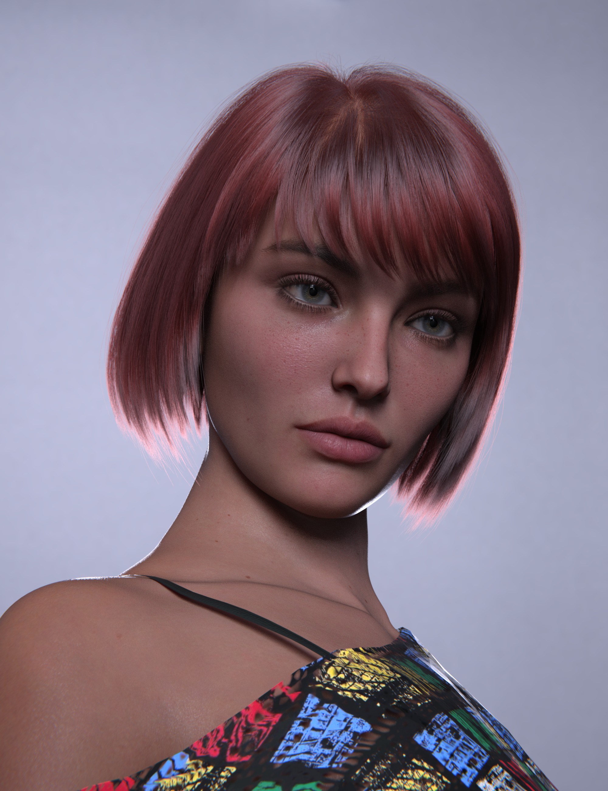 dForce AK Student Bob Hair for Genesis 9, 8, and 8.1 Female | Daz 3D