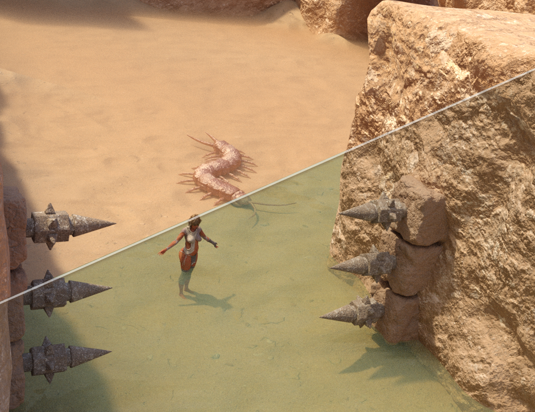 Ancient Labyrinth - Huge Environment for Daz Studio | Daz 3D