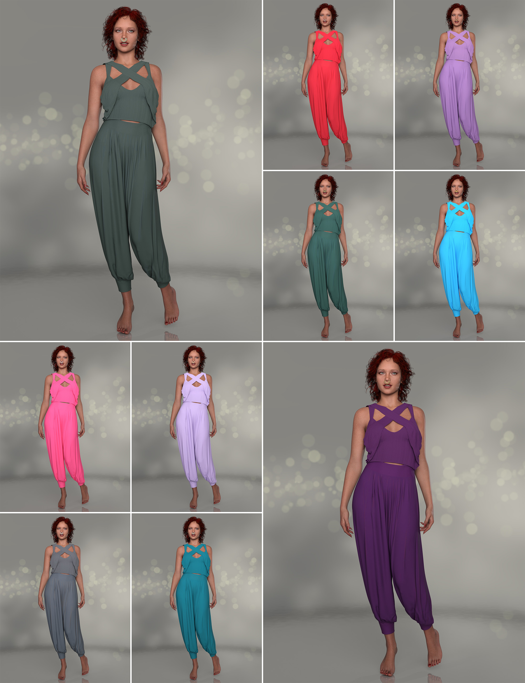 dForce Ena Outfit for Genesis 9 | Daz 3D