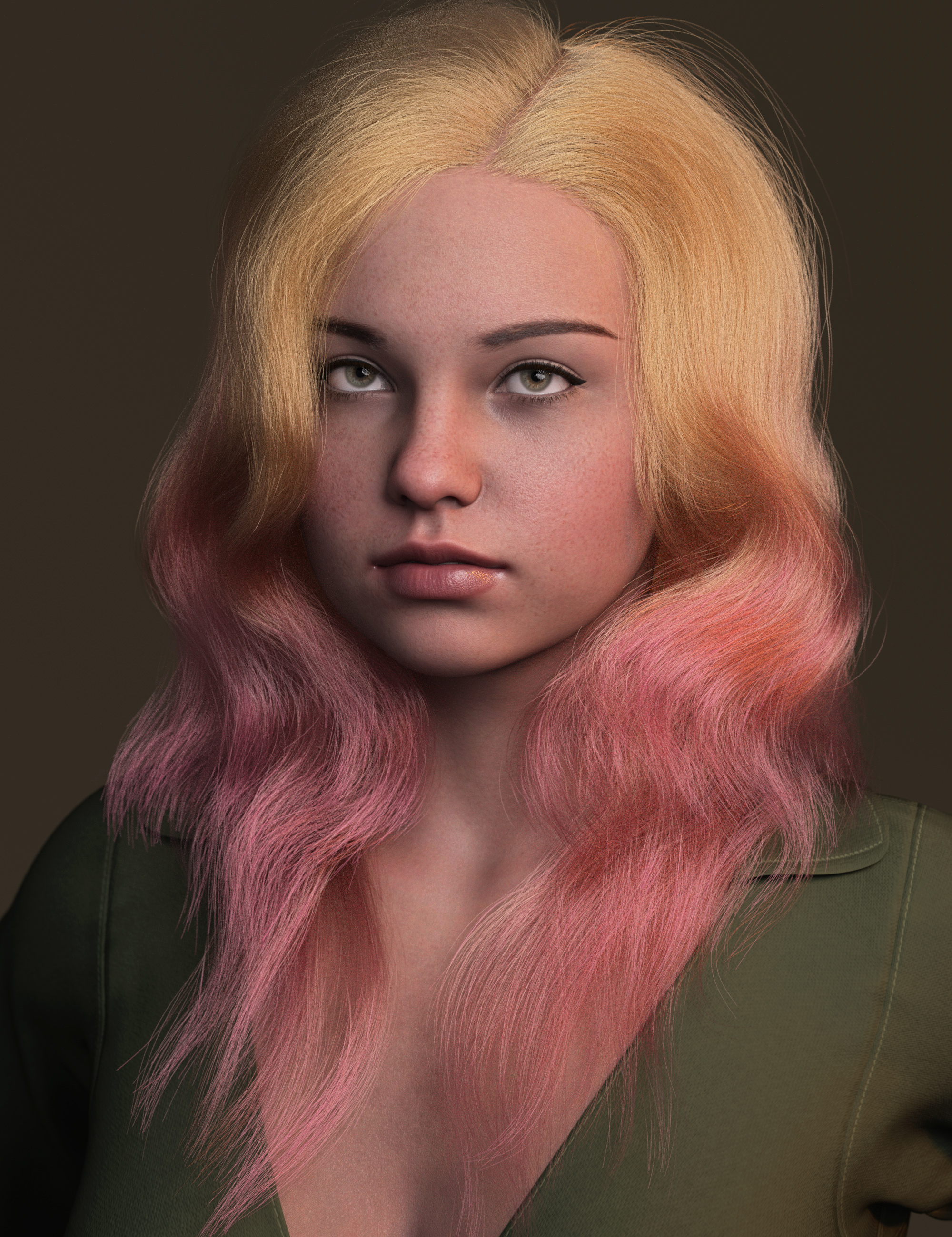 dForce Strand-Based Glamorous Wavy Style Hair Color Expansion | Daz 3D
