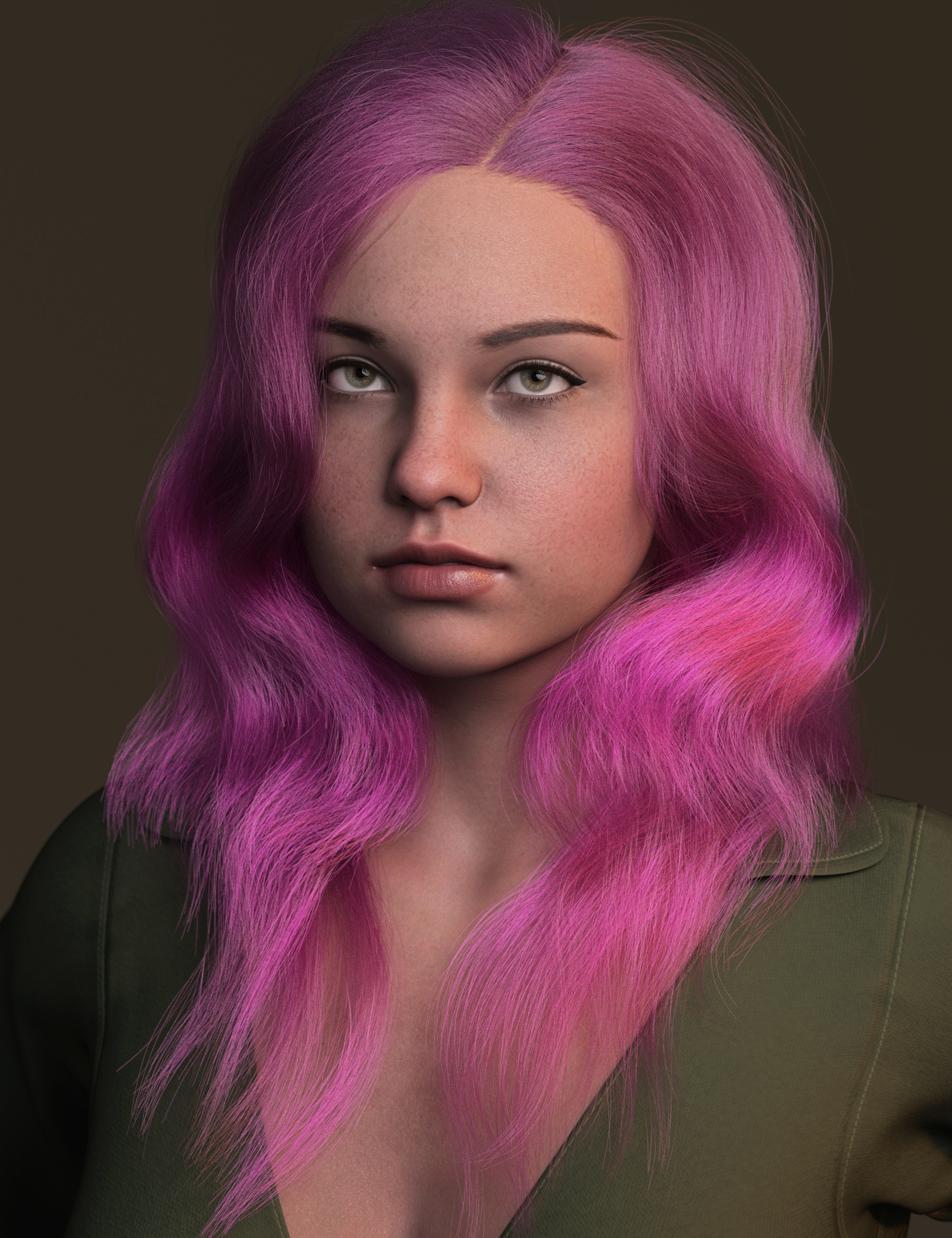 dForce Strand-Based Glamorous Wavy Style Hair Color Expansion | Daz 3D