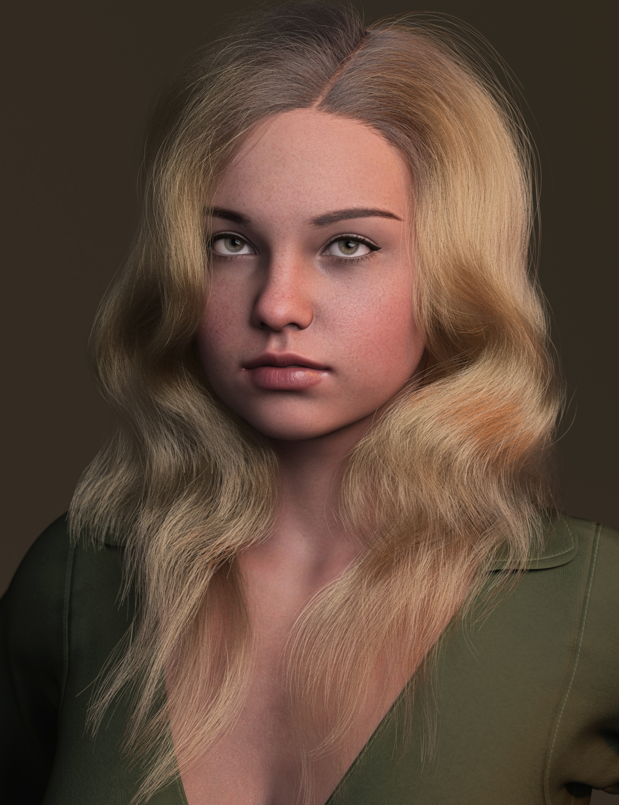 Dforce Strand Based Glamorous Wavy Style Hair Color Expansion Daz 3d