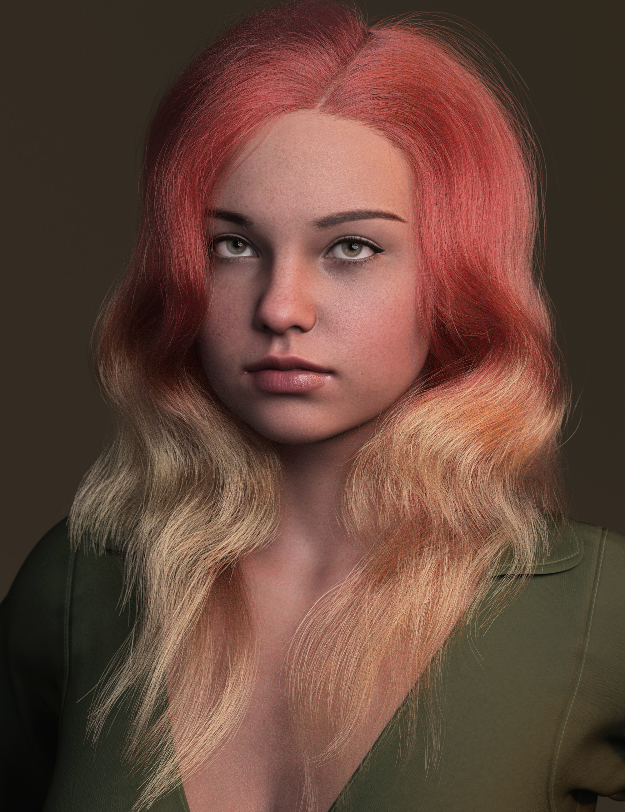 dForce Strand-Based Glamorous Wavy Style Hair Color Expansion | Daz 3D