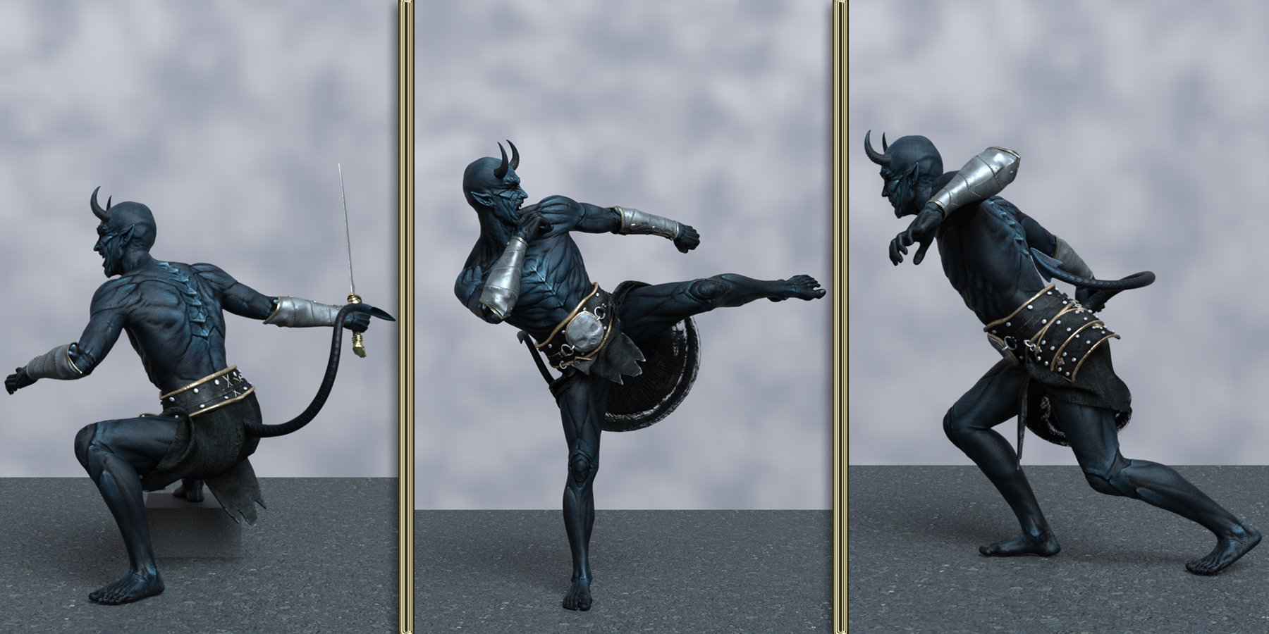 Daemus Maximus Hierarchical Poses for Wagner Greater Demon 9 | Daz 3D