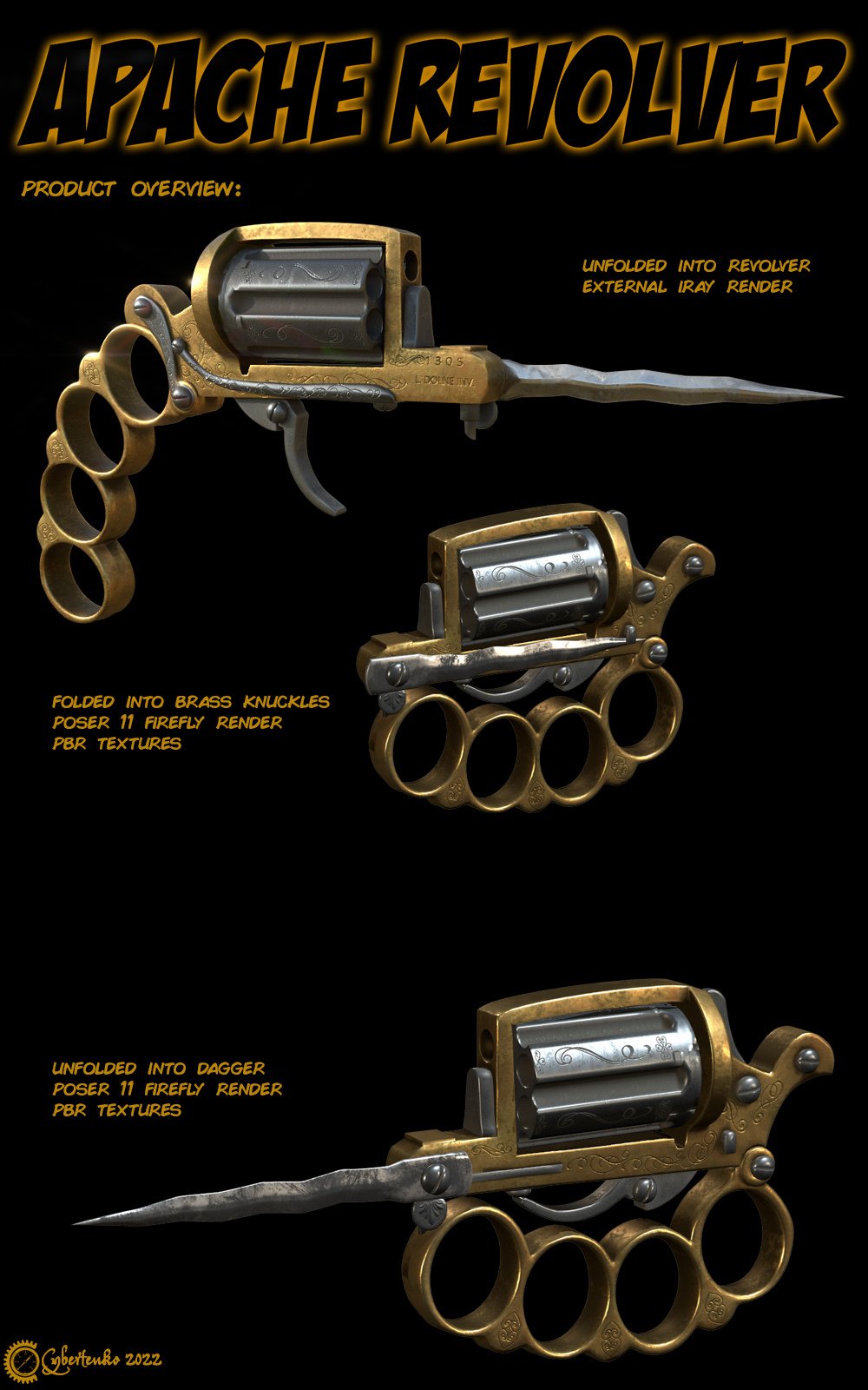 Apache Revolver | Daz 3D