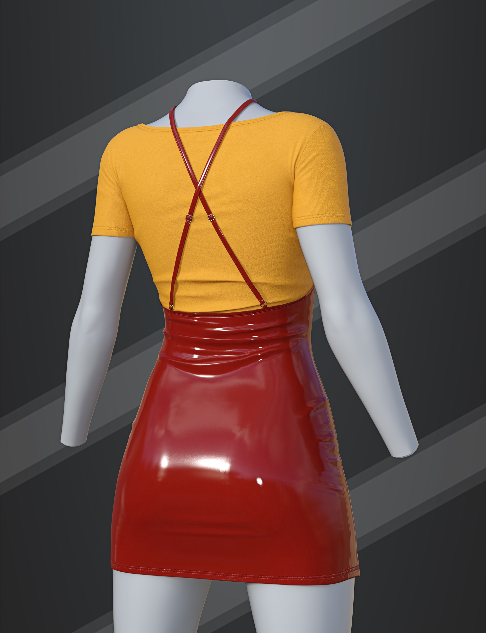 dForce SU Suspender Dress for Genesis 9, 8.1, and 8 Female | Daz 3D