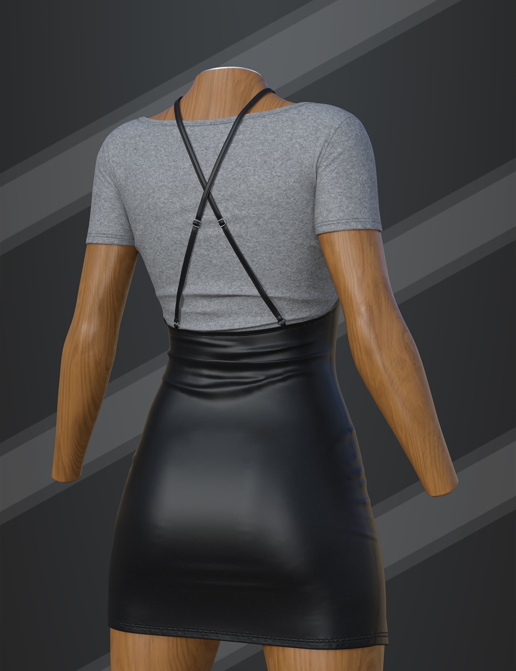 dForce SU Suspender Dress for Genesis 9, 8.1, and 8 Female | Daz 3D