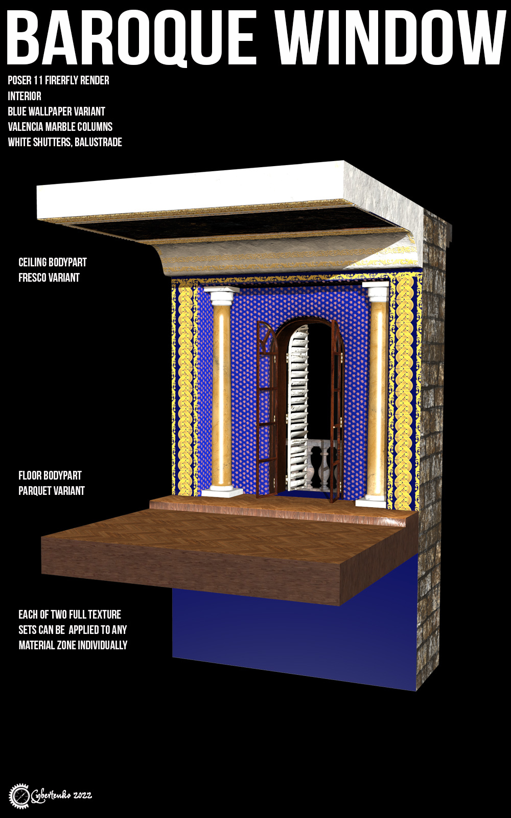 Baroque Window | Daz 3D