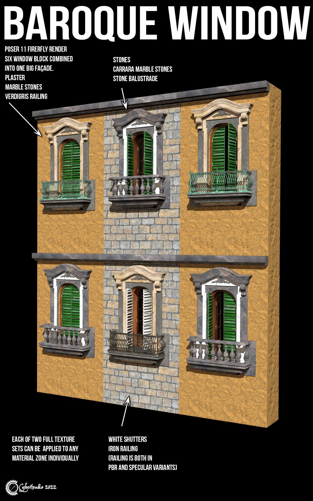 Baroque Window | Daz 3D