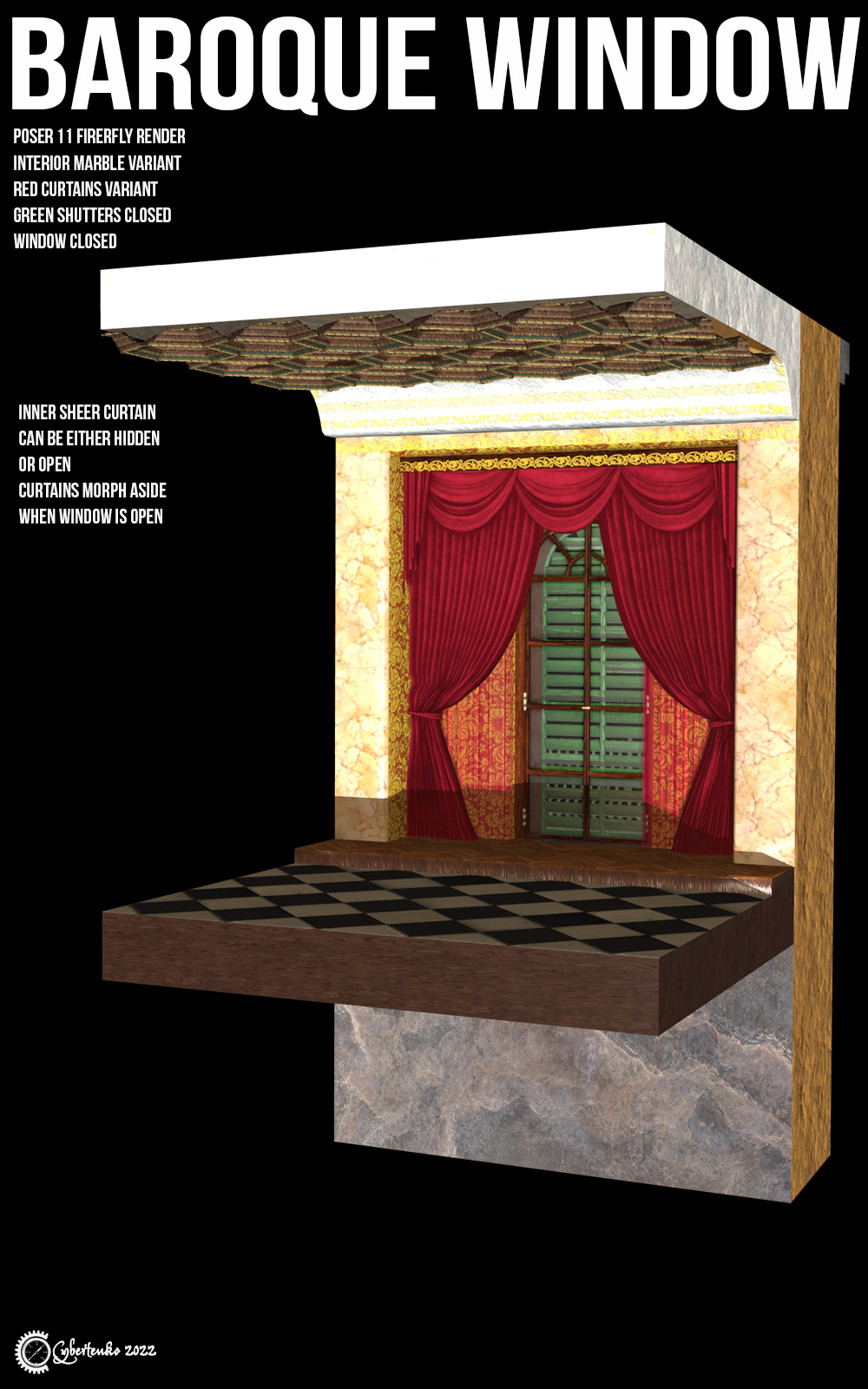 Baroque Window | Daz 3D