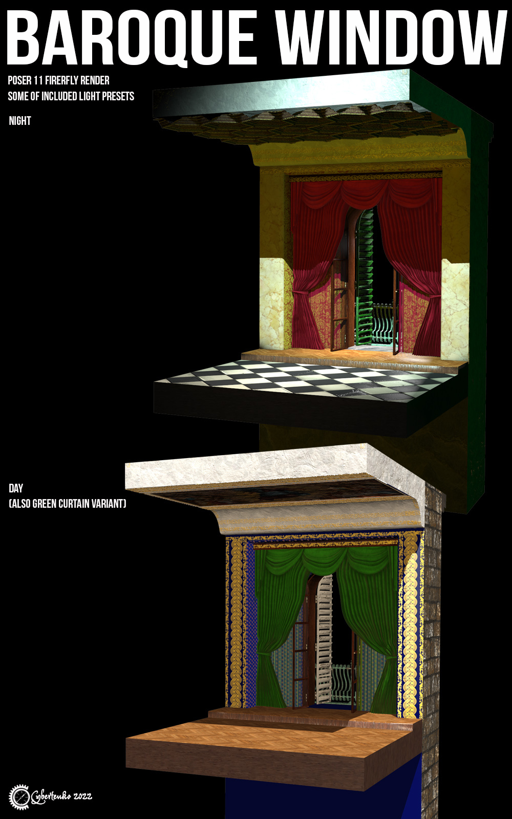 Baroque Window | Daz 3D