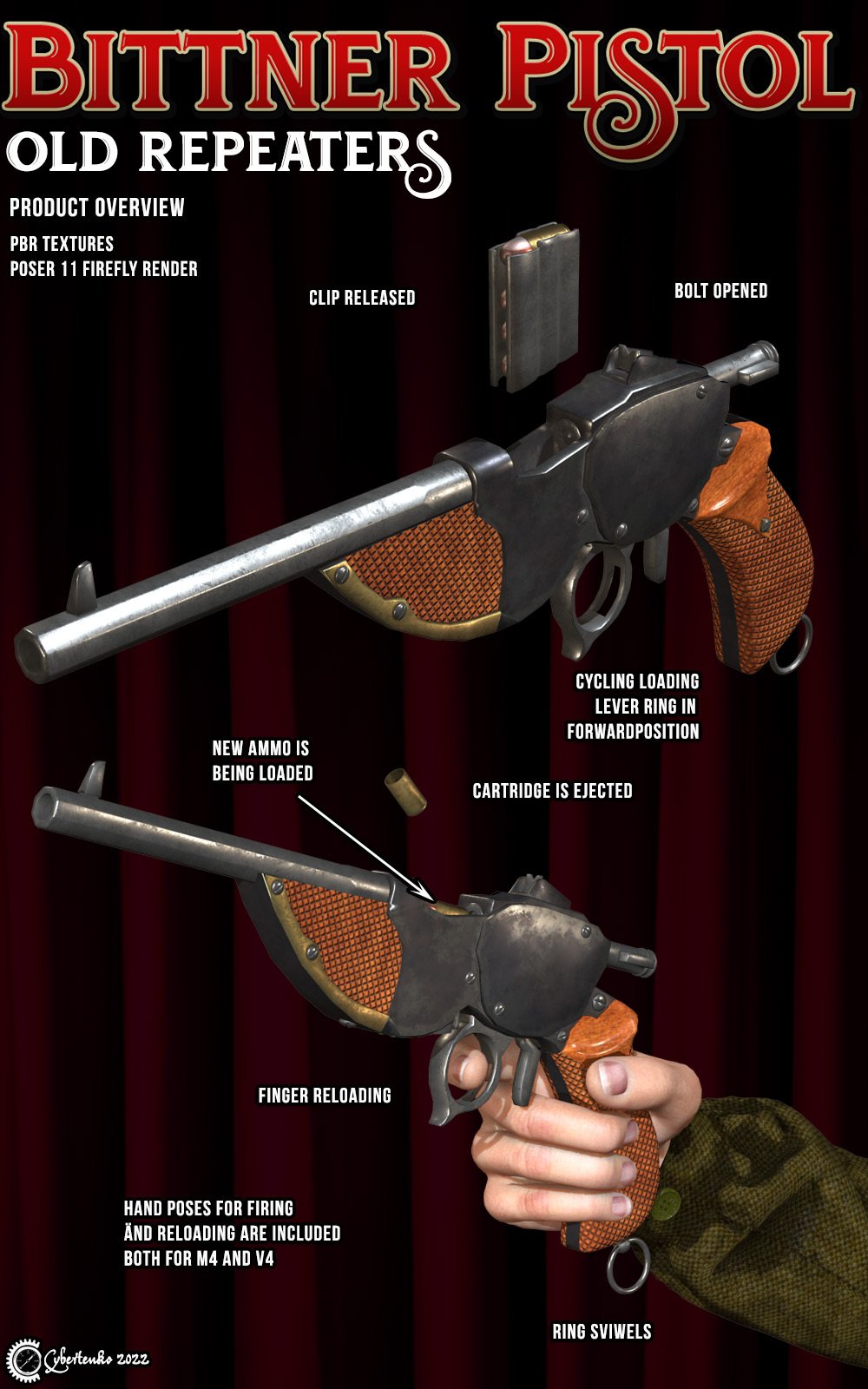 Bittner Pistol - Old Repeaters | Daz 3D