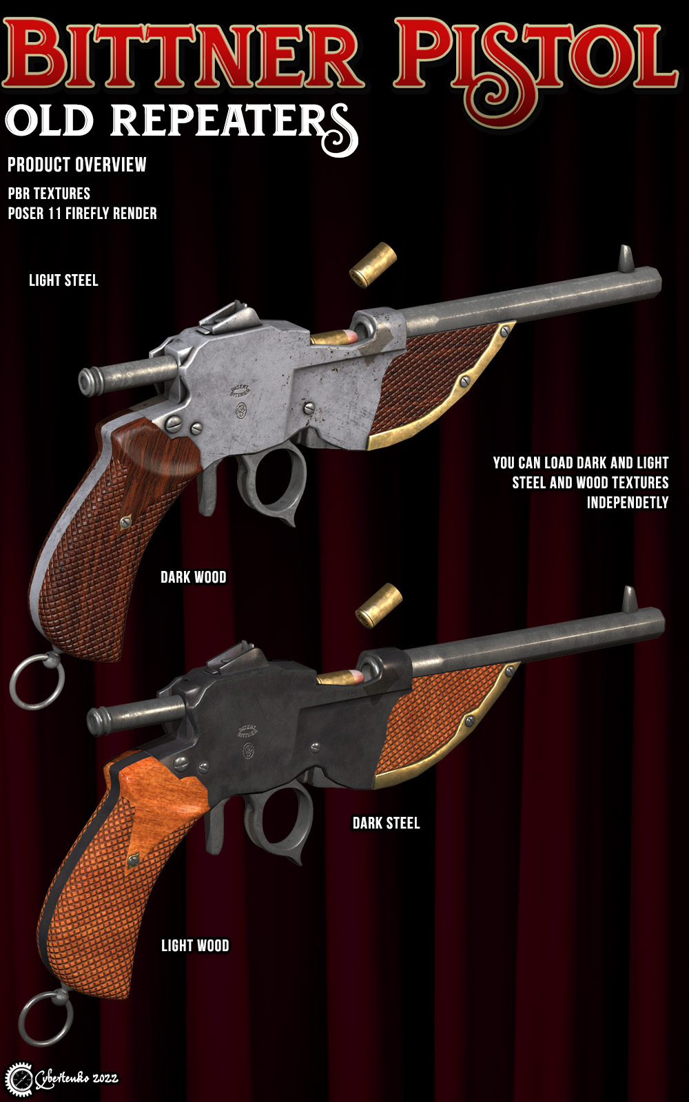 Bittner Pistol - Old Repeaters | Daz 3D