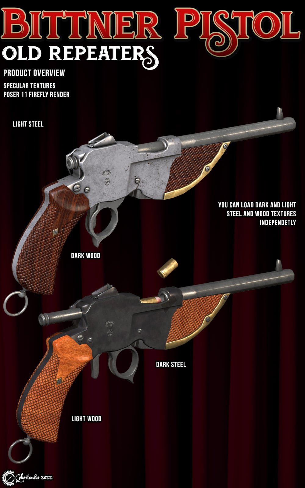 Bittner Pistol - Old Repeaters | Daz 3D