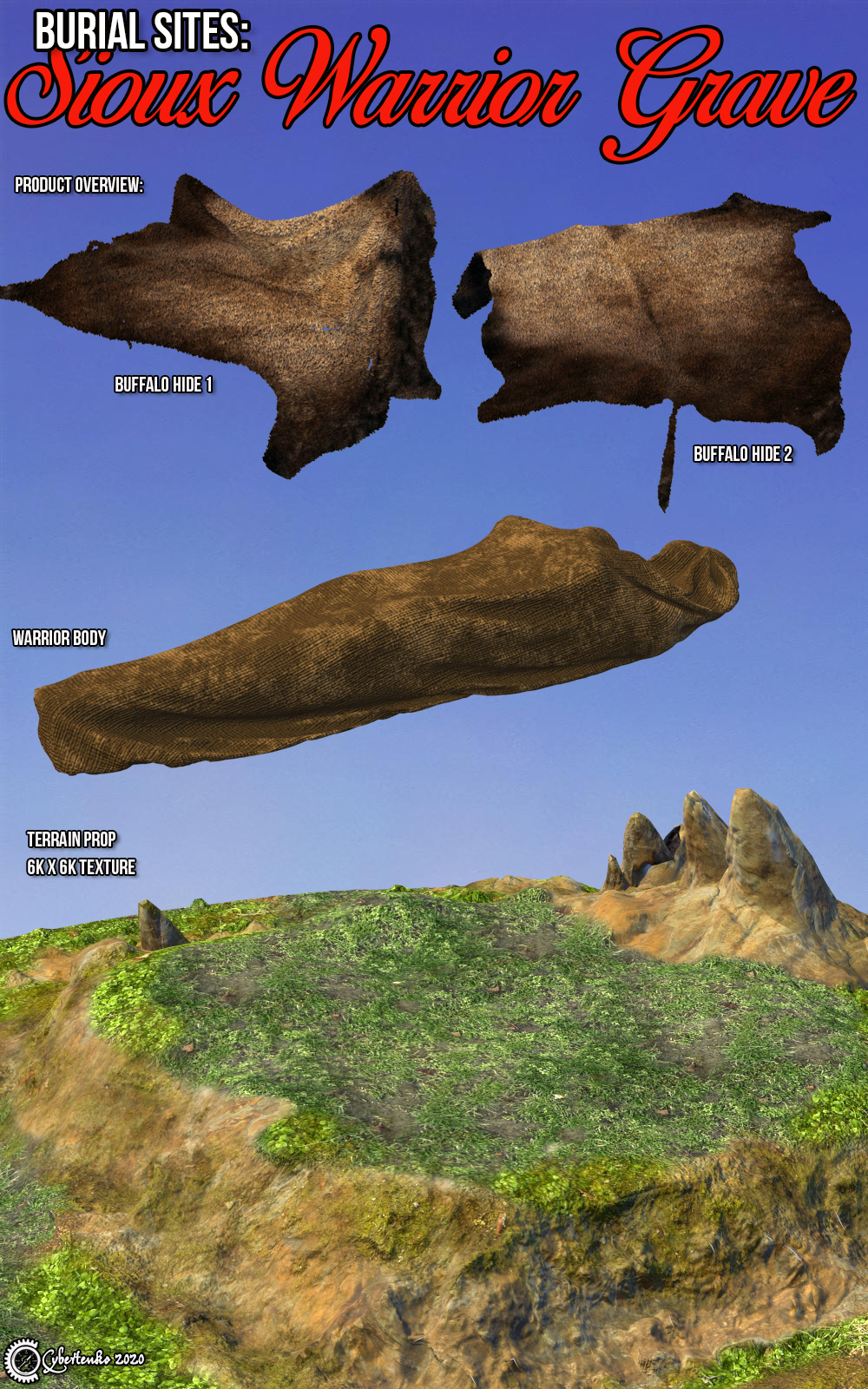 Burial Sites - Sioux Warrior Grave | Daz 3D