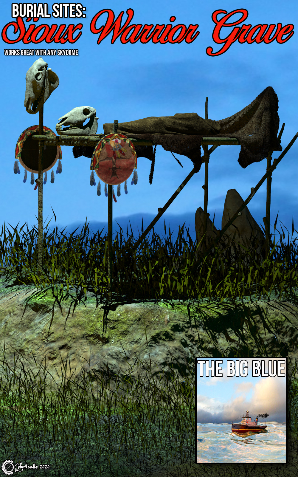 Burial Sites - Sioux Warrior Grave | Daz 3D