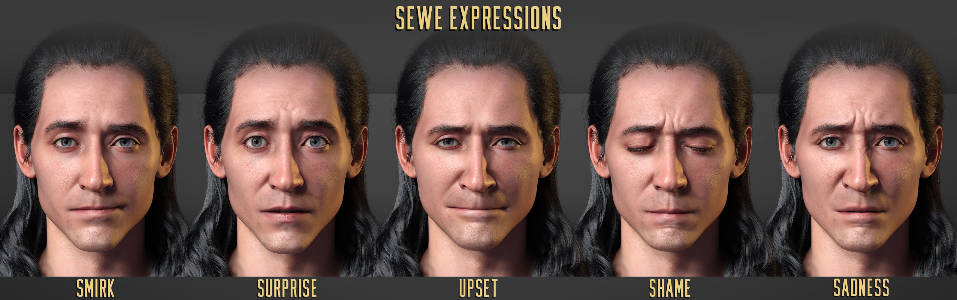 Subtle Expressions for Wagner 9 Edition | Daz 3D