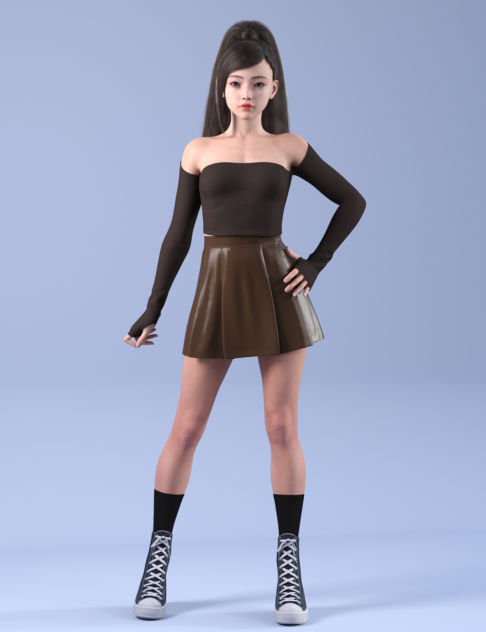 dForce HnC24 Off Shoulder Outfits for Genesis 9 | Daz 3D