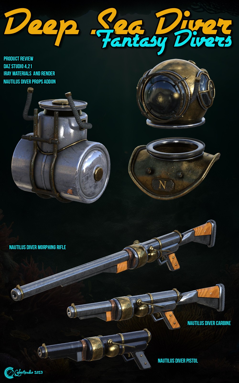 Deep Sea Diver - Fantasy Divers | Daz 3D