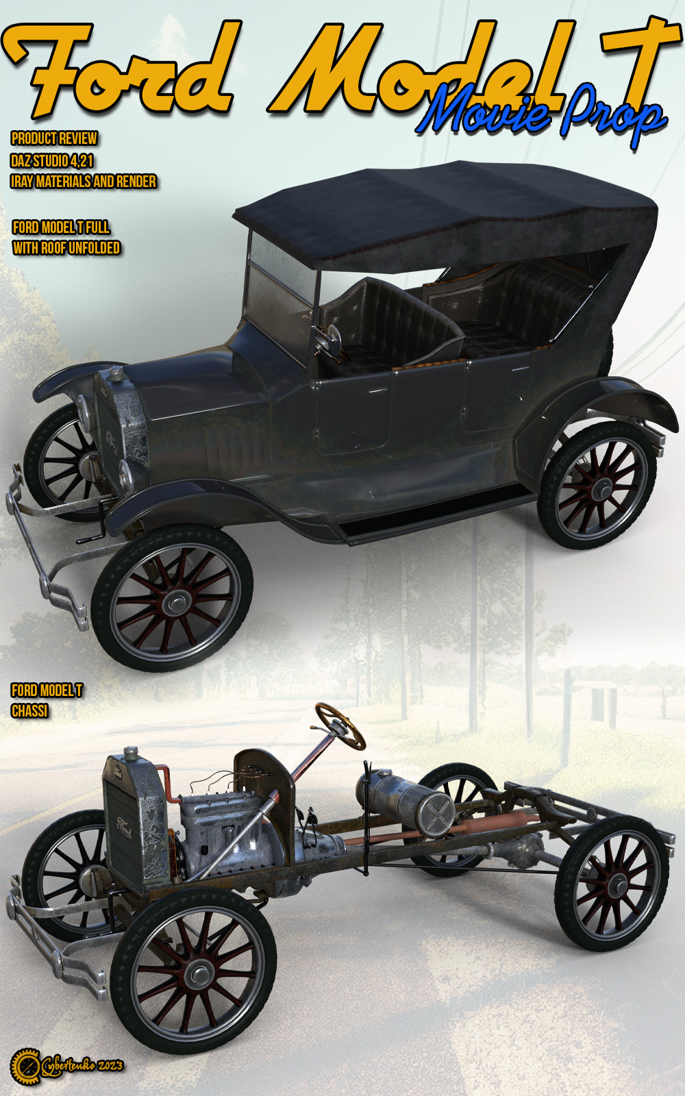 Ford Model T - Movie Prop | Daz 3D