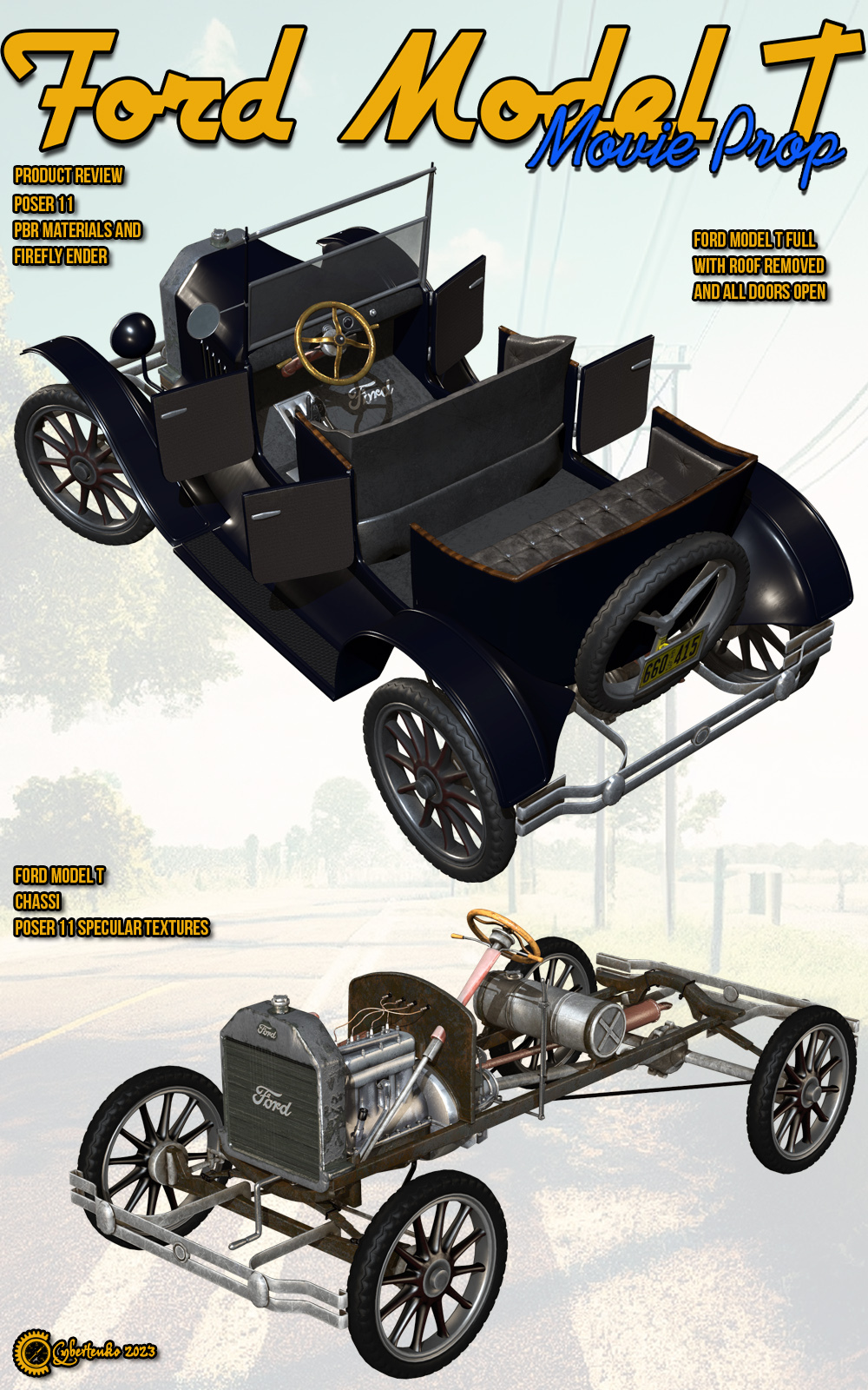 Ford Model T - Movie Prop | Daz 3D