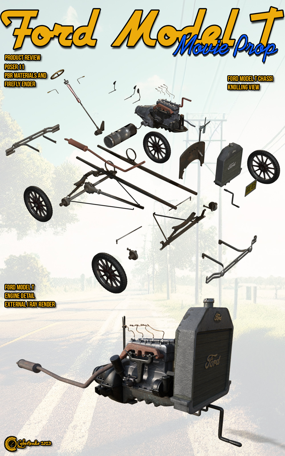Ford Model T - Movie Prop | Daz 3D