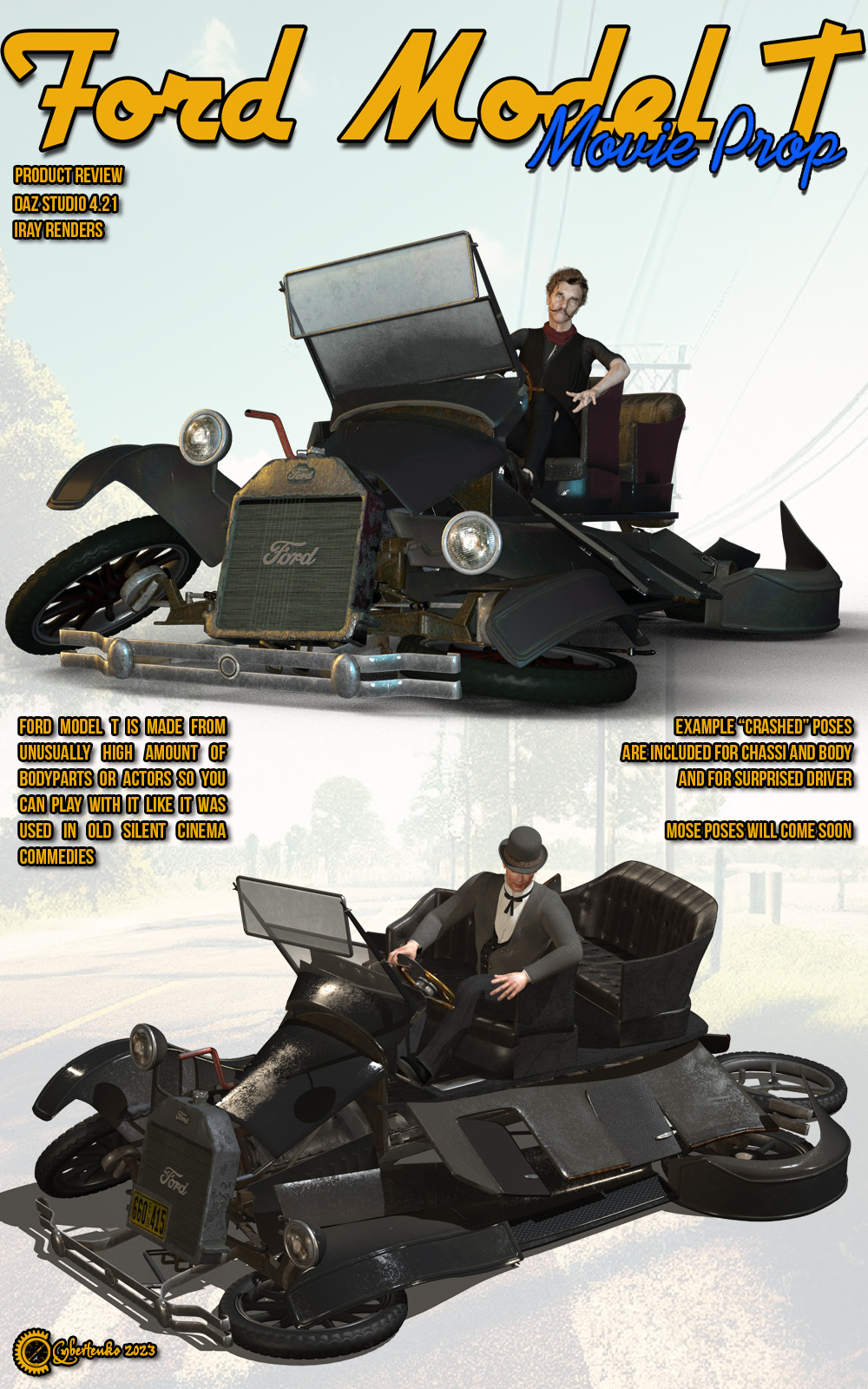 Ford Model T - Movie Prop | Daz 3D