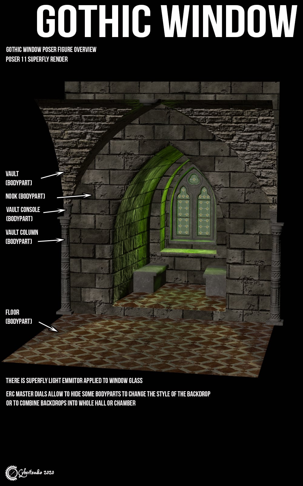 Gothic Window | Daz 3D
