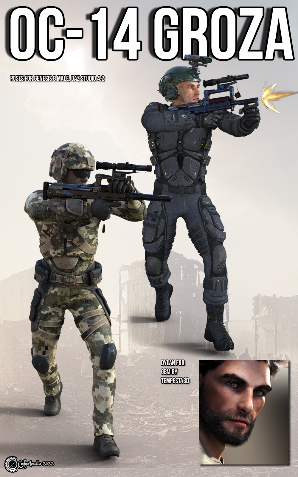 Groza Modular Assault Rifle | Daz 3D