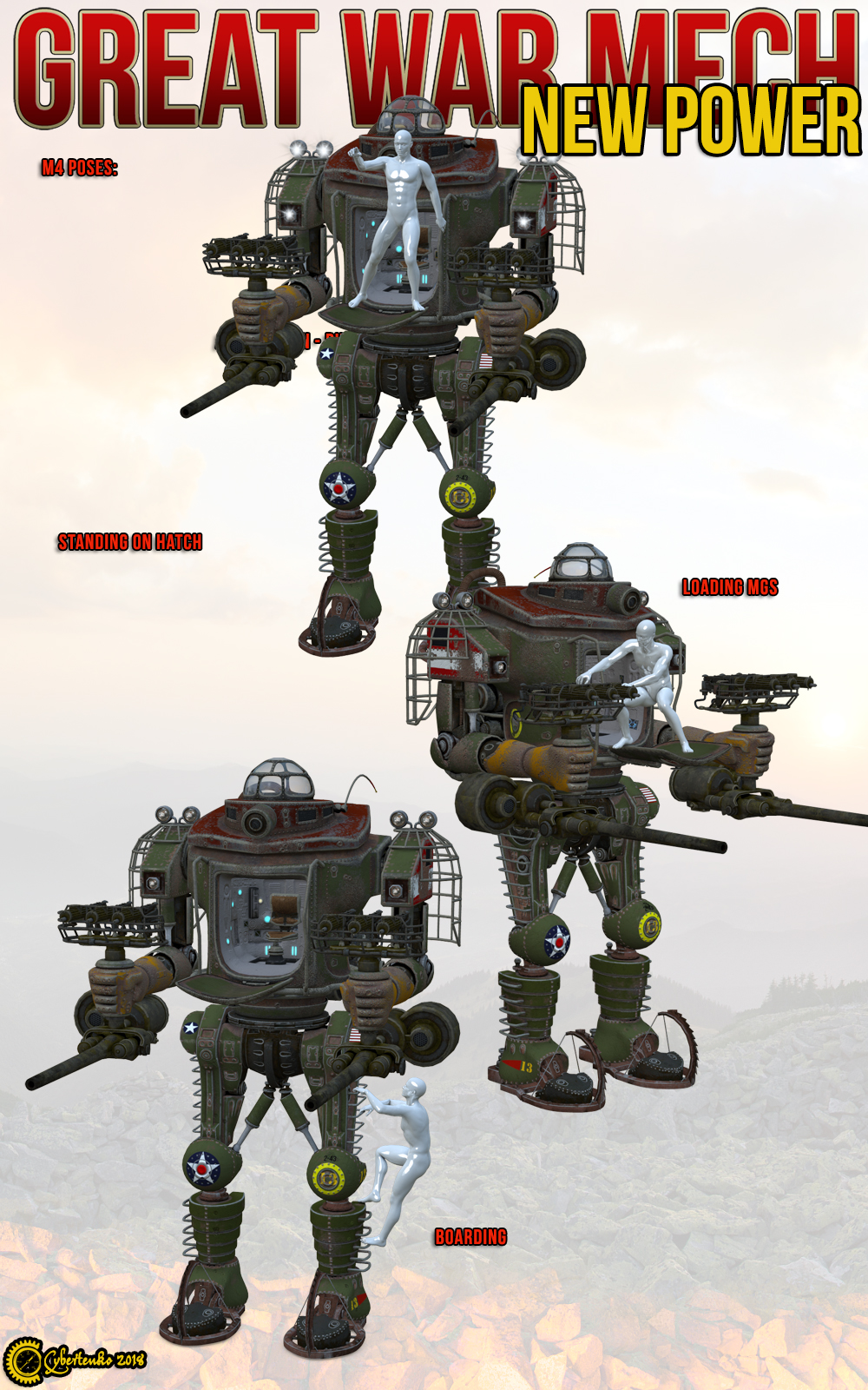 Great War Mech - New Power | Daz 3D