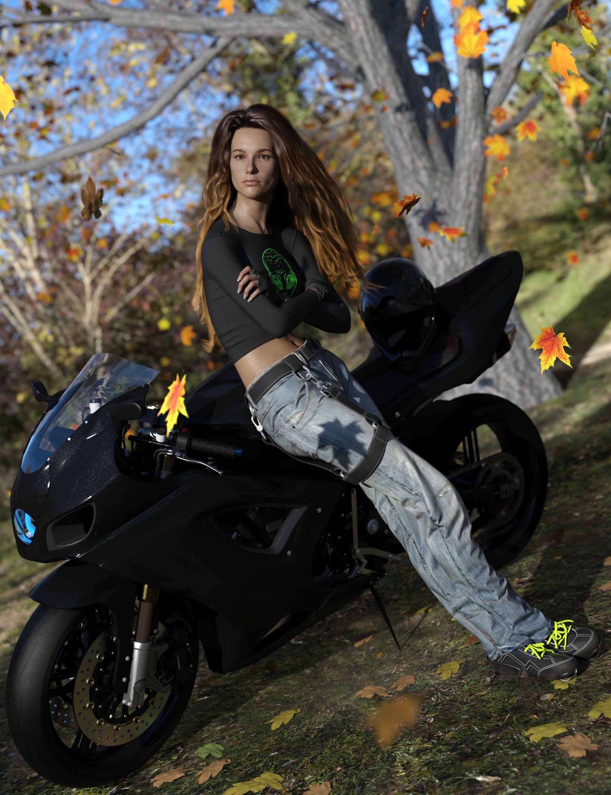 Phx Flynn HD Add On for Genesis 9 Feminine | Daz 3D