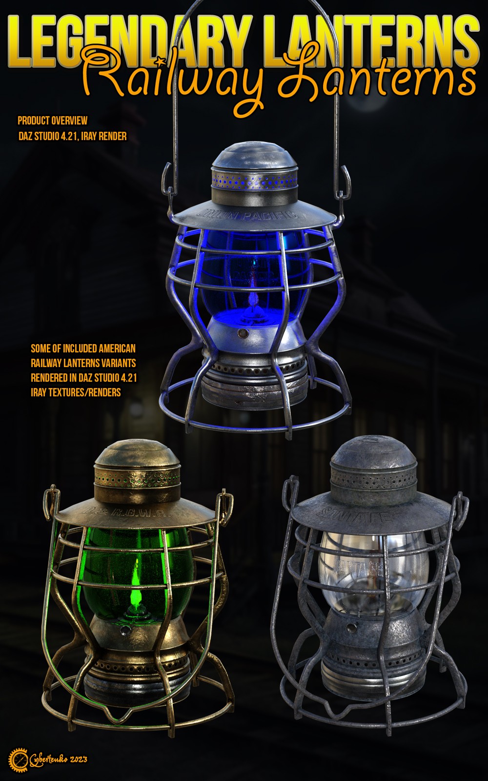 Legendary Lanterns - Railway Lanterns | Daz 3D