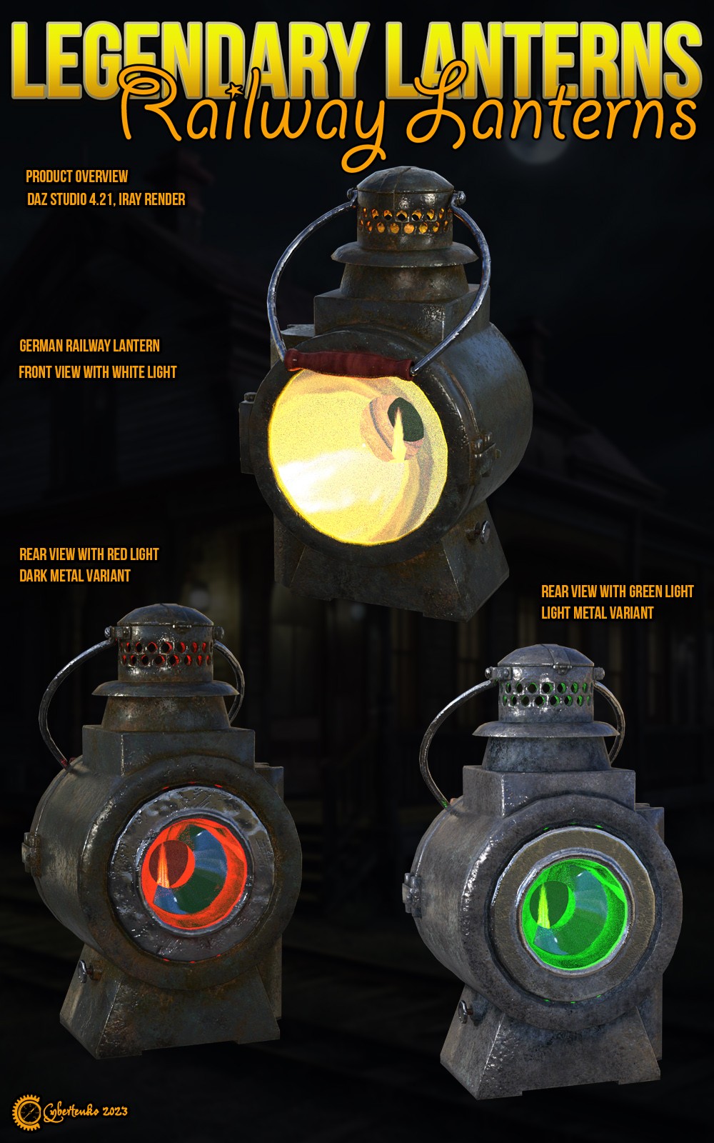 Legendary Lanterns - Railway Lanterns | Daz 3D