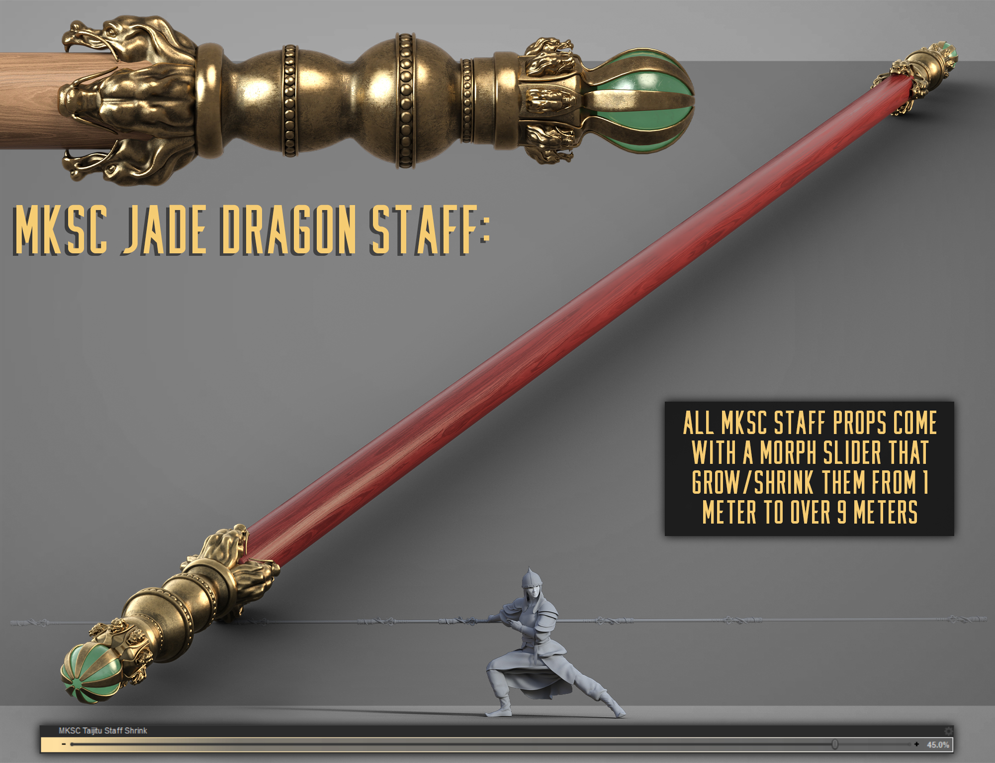 Monkey King Staff Collection | Daz 3D