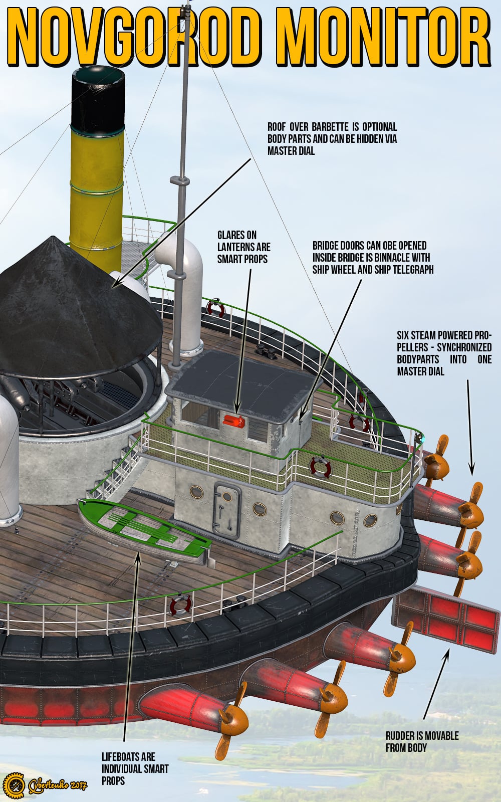 Novgorod Monitor | Daz 3D