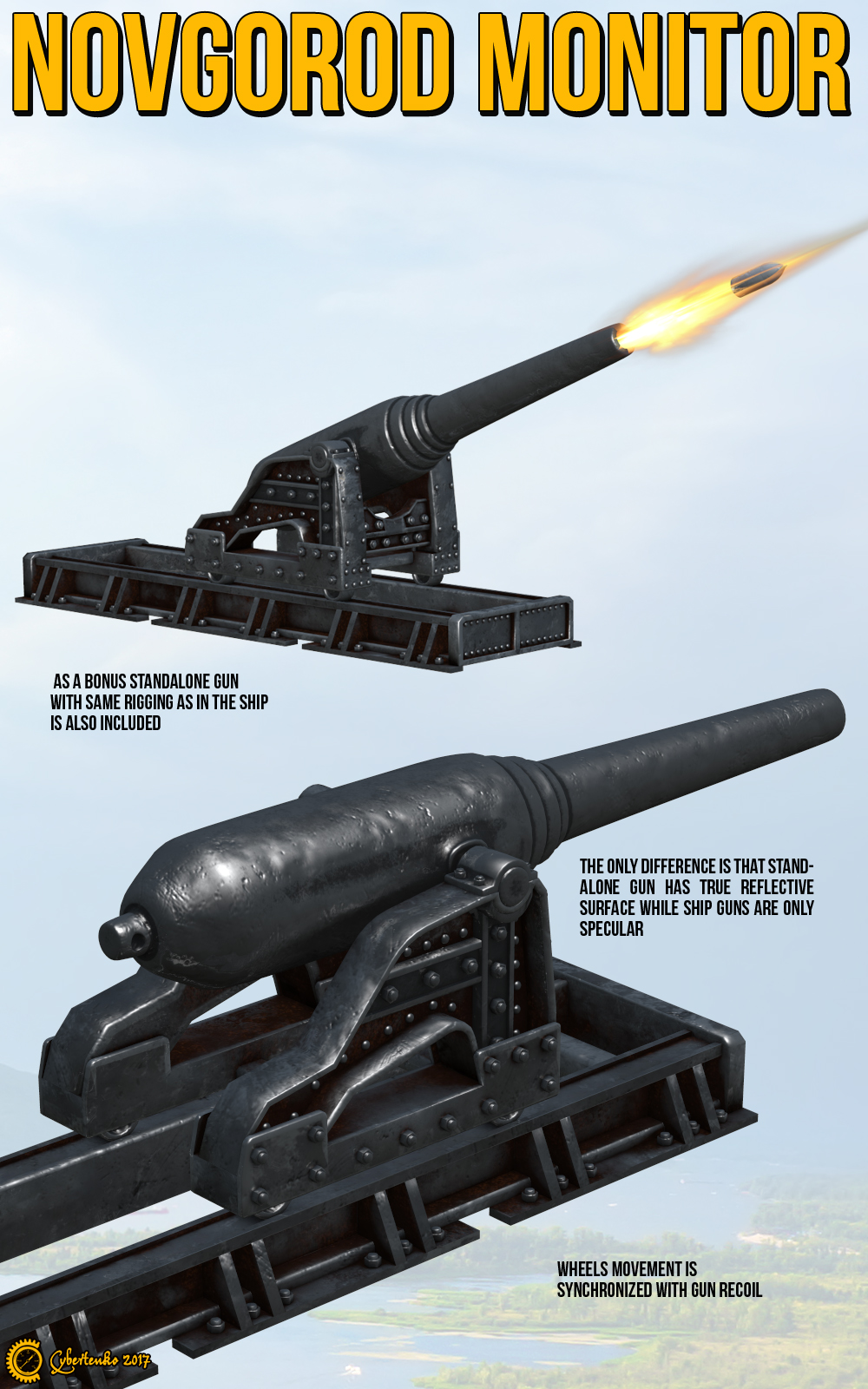 Novgorod Monitor | Daz 3D