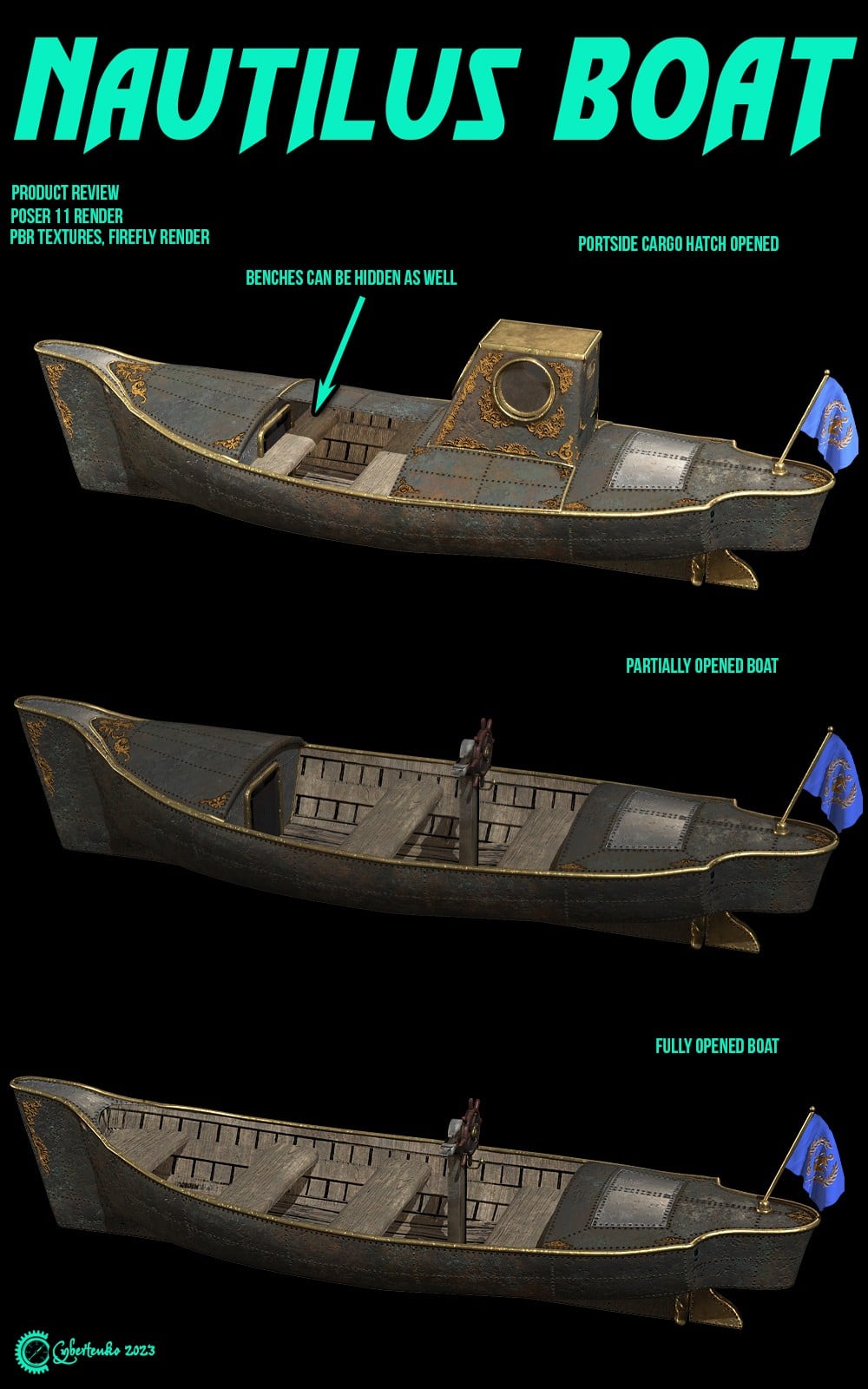 Nautilus Boat | Daz 3D