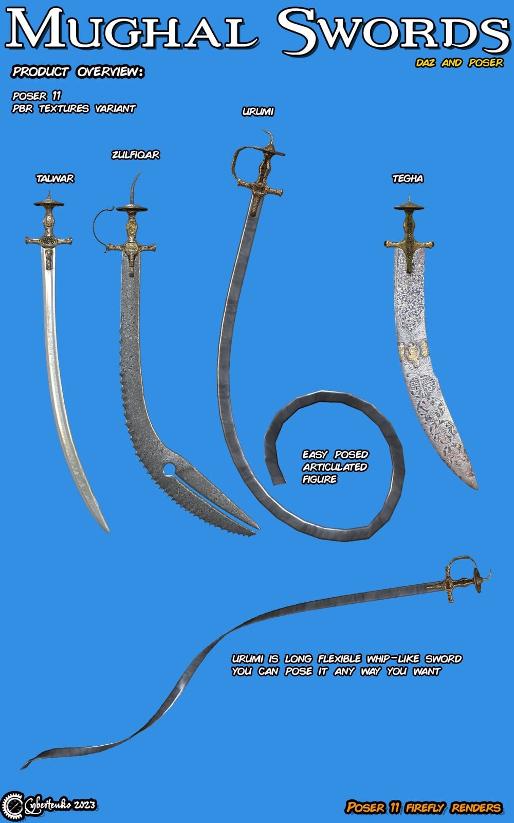 Mughal Swords -The Most gruesome Swords from India | Daz 3D