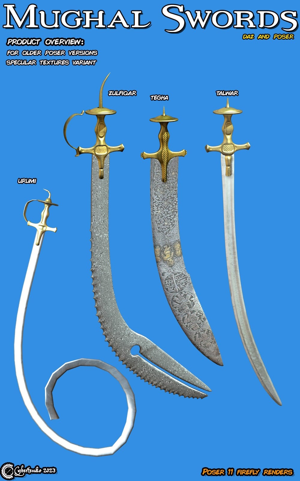 Mughal Swords -The Most gruesome Swords from India | Daz 3D