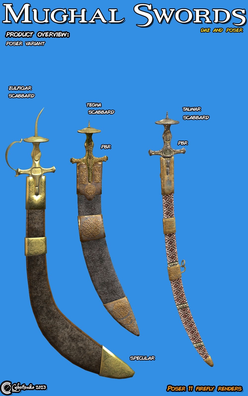 Mughal Swords -The Most gruesome Swords from India | Daz 3D