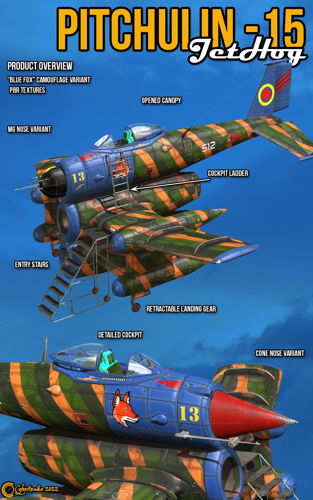 Pitchulin-15 JetHog | Daz 3D