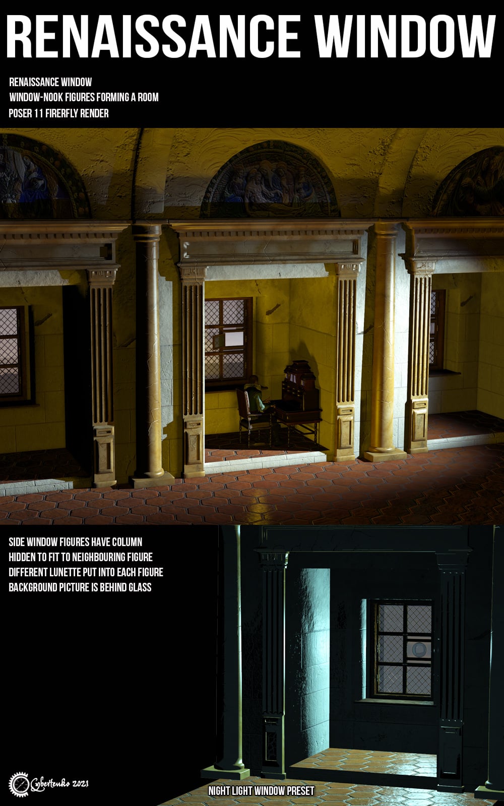 Renaissance Window | Daz 3D